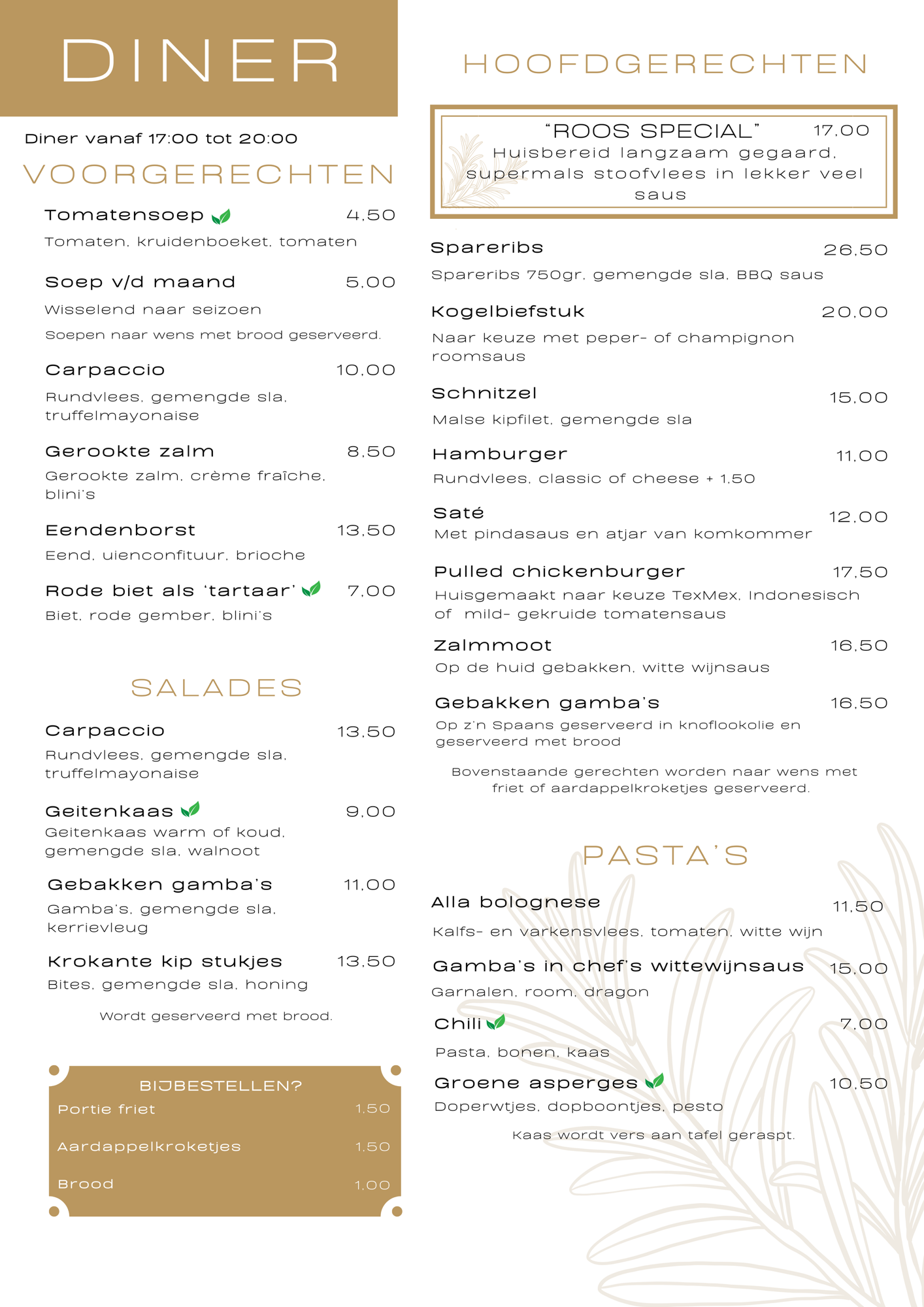 Menu – Roos Borrel & Keuken