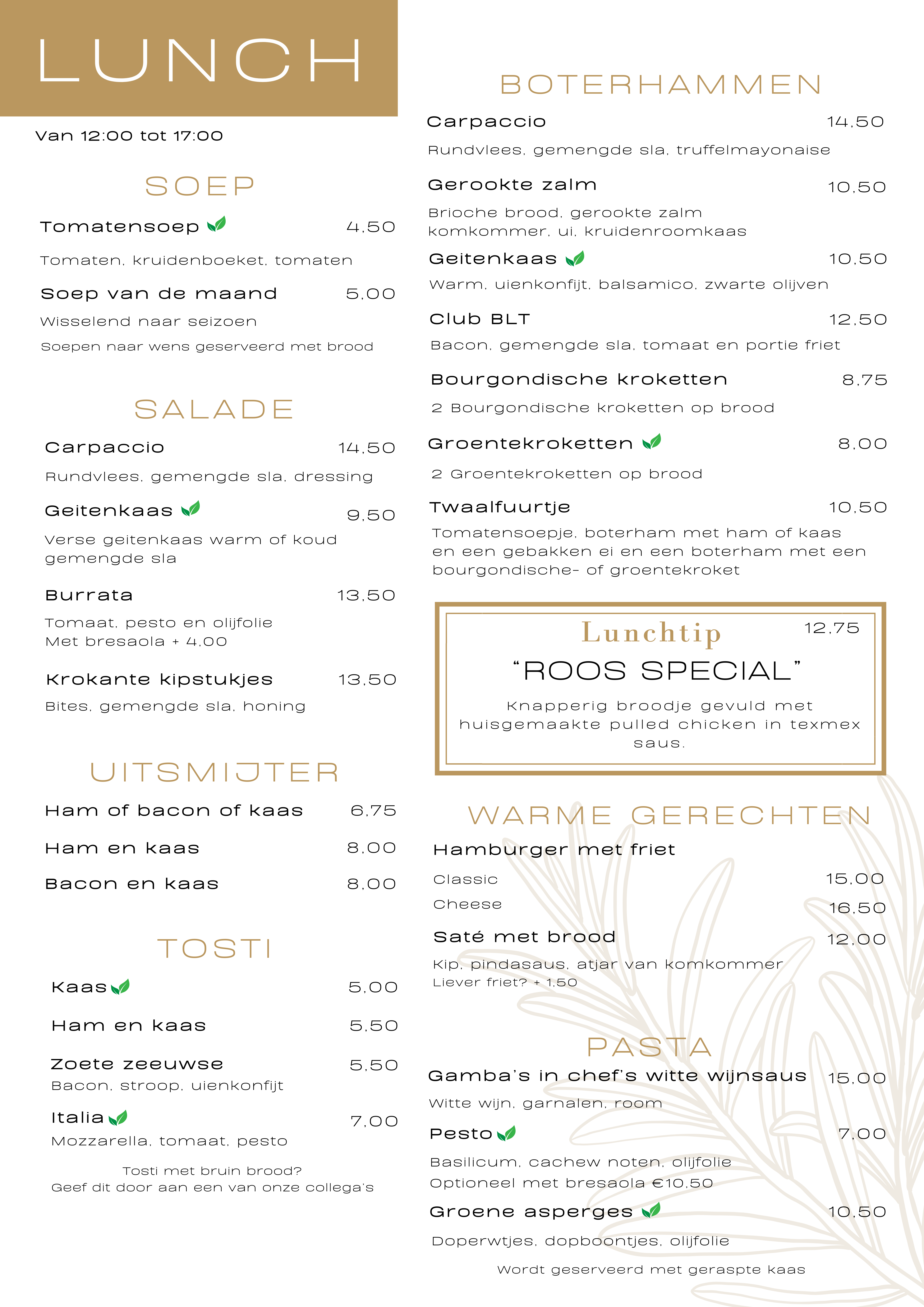 Menu – Roos Borrel & Keuken